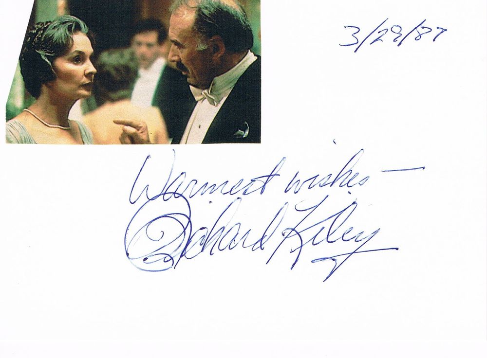 Richard Kiley 1922-99 Autogramm signiert Karte 10x15cm (Gebraucht) in ...