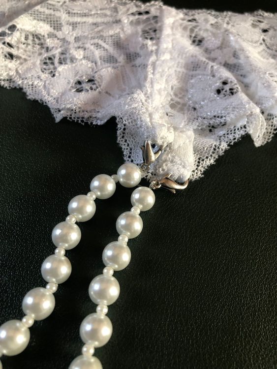 Perlen String Tanga mit Spitzen - String de perles | Kaufen auf Ricardo