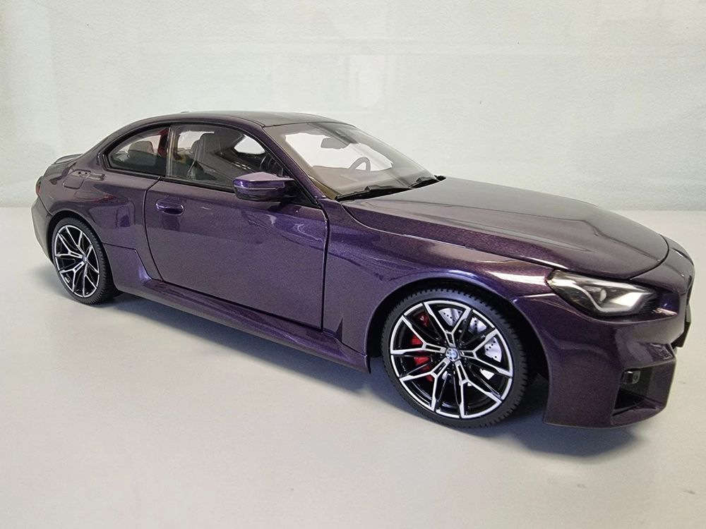 BMW Miniatur M2 Coupé G87 Twilight Purple Farbe 1:18 Modella (Neu und ...