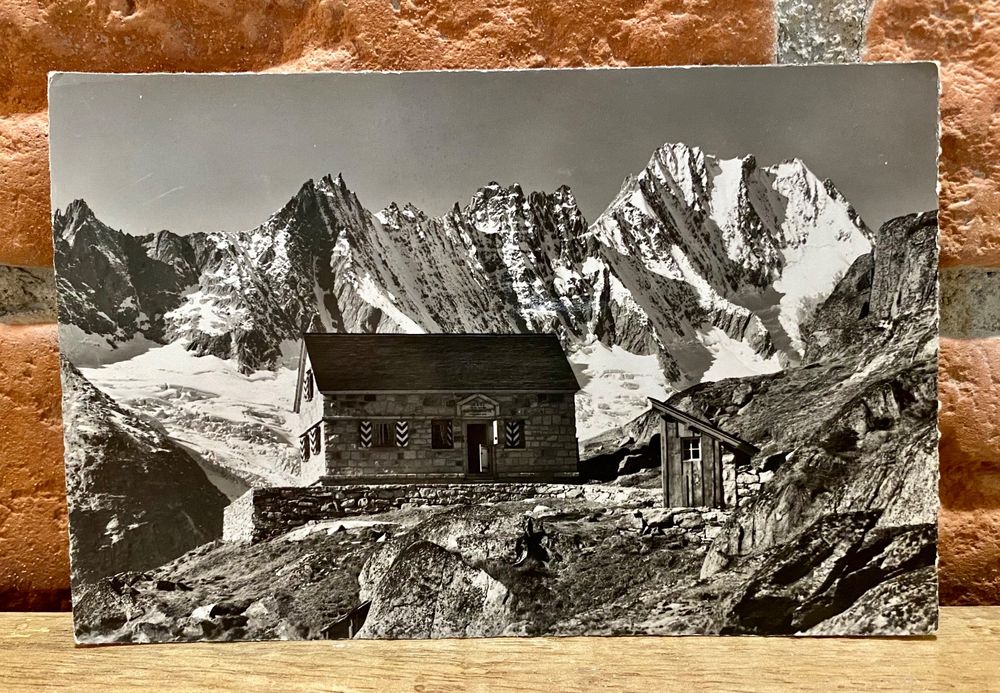 1965 - Alte Foto AK Lauteraar Hütte SAC - Lauteraarhörner (Gebraucht ...