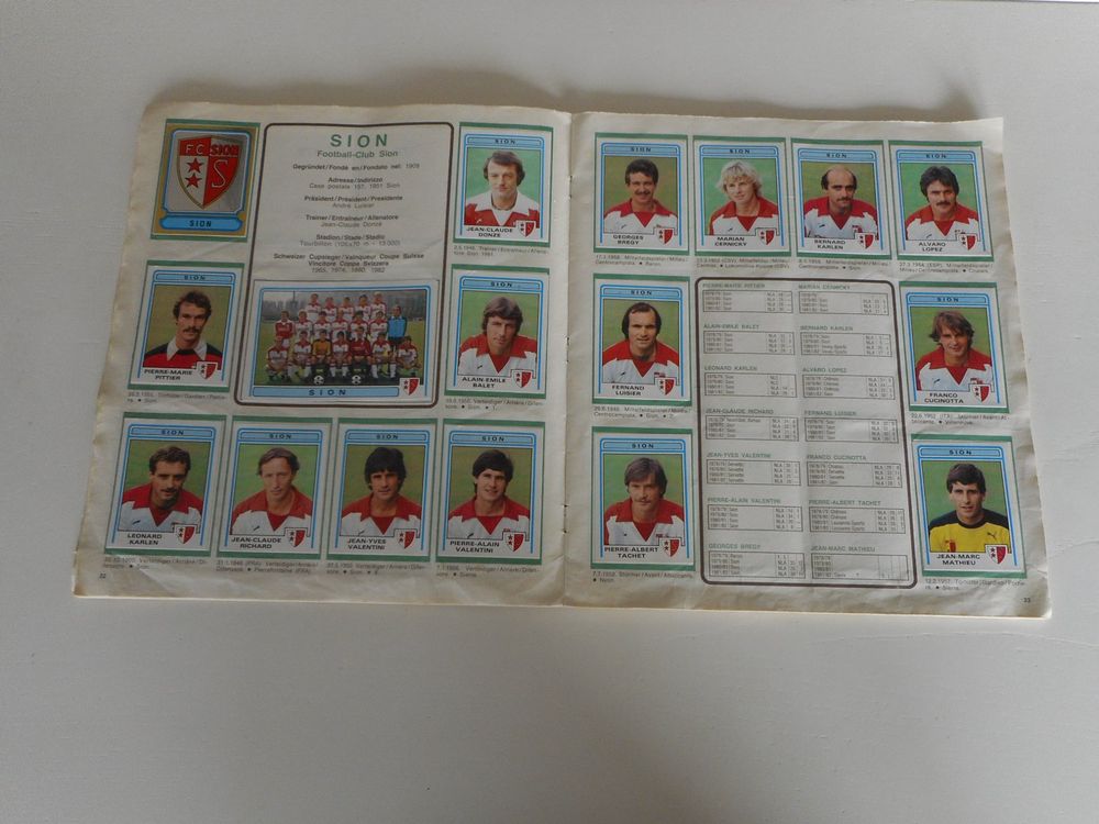 Panini Football Album 83/1983 komplett SFV-ASV (Gebraucht) in Cham für ...