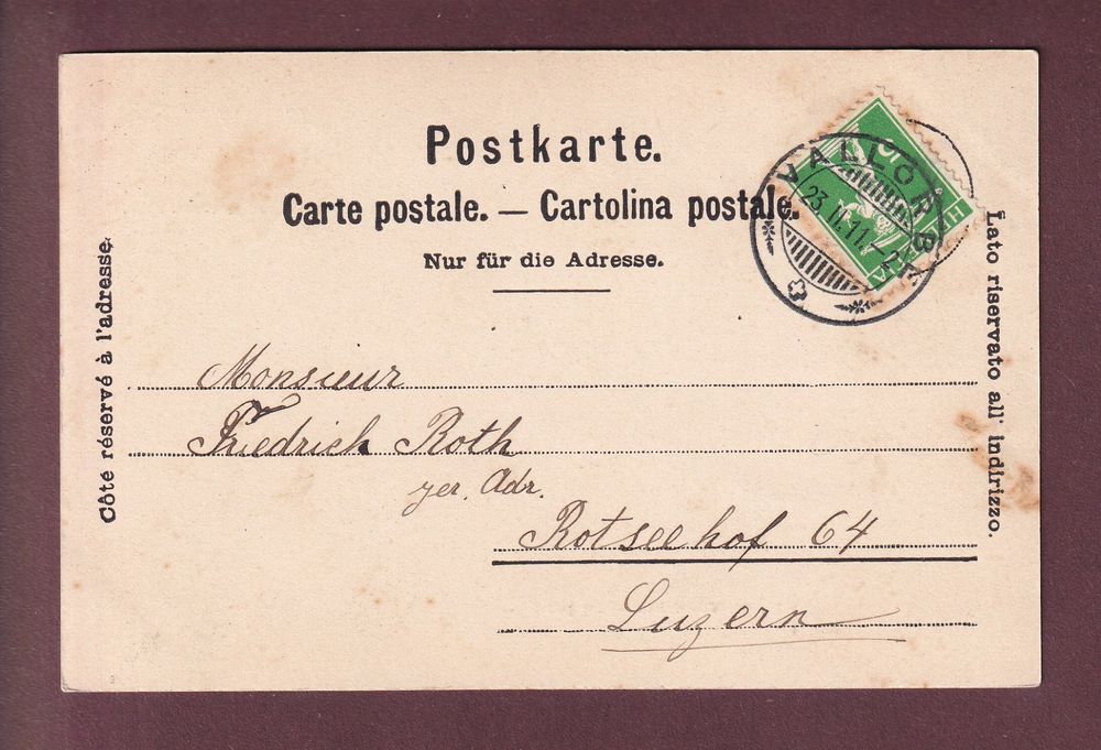 VALLORBE - Pont - Hôtel de Ville - 1911 Sirop pectoral (D'occasion) à ...