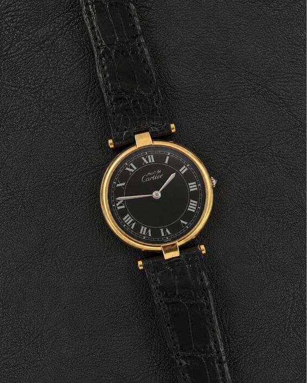 Cartier Must de Cartier Vendôme Black Dial – Ultra Thin (Gebraucht) in ...