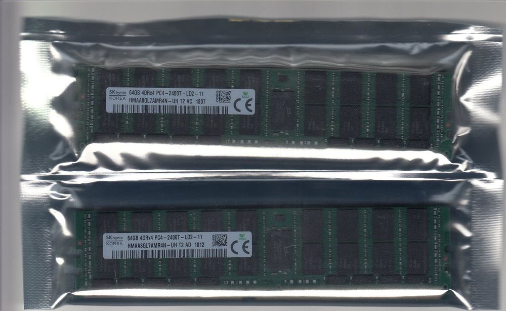 SK-Hynix 256 GB (4x64Gb) PC4-2400T-LD2 ECC RAM (Gebraucht) in Mols für ...