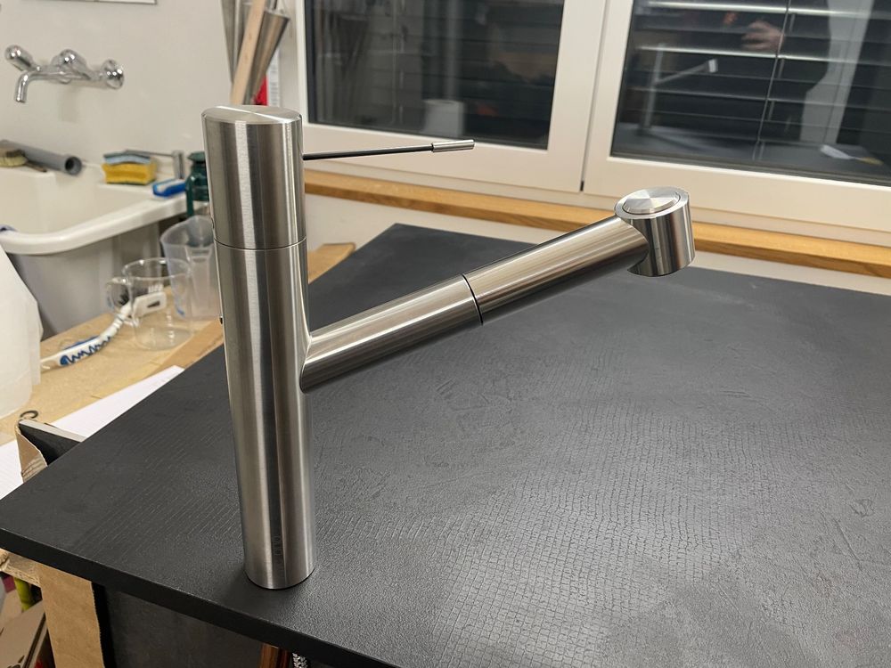 KWC ONO, Spühltischmischer, Schwenkauslauf und Auszugsbrause (Neu (gemäss Beschreibung)) in ...