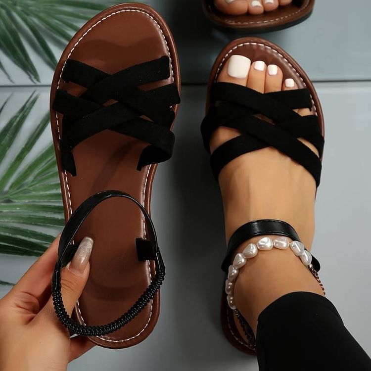 Riemchen Sandalen geflochten Schwarz Gr. 39 NEU (Neu und originalverpackt) in Füllinsdorf für ...