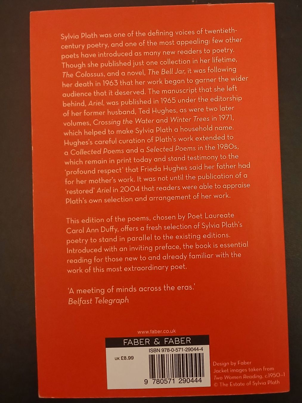 Sylvia Plath Poems chosen be Carol Ann Duffy - English (Gebraucht) in ...