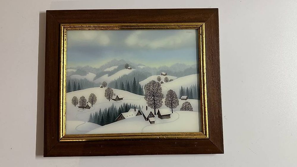 Naive Hinterglasmalerei, signiert FRANGI (Gebraucht) in Nussbaumen AG für CHF 185 – mit ...