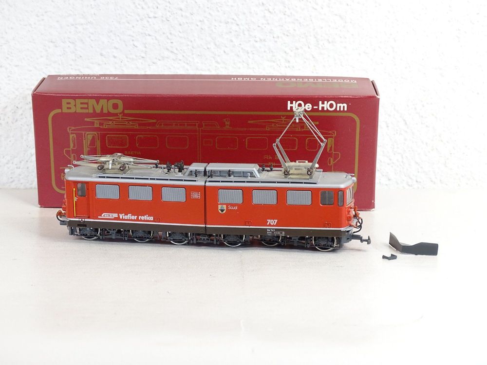 Bemo 1254/7, Ge6/6, 707 Scuol Rot, RhB, OVP (Gebraucht) in Wohlen für ...