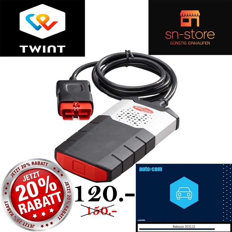 Autocom/ Delphi Autodiagnosegerät OBD2 mit Bluetooth für ALL (Neu (gemäss Beschreibung)) in ...