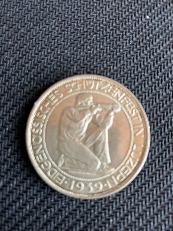 Silbermedaille Eidg.Schützenfest Luzern 1939 (Neu (gemäss Beschreibung)) in untervaz für CHF 15 ...