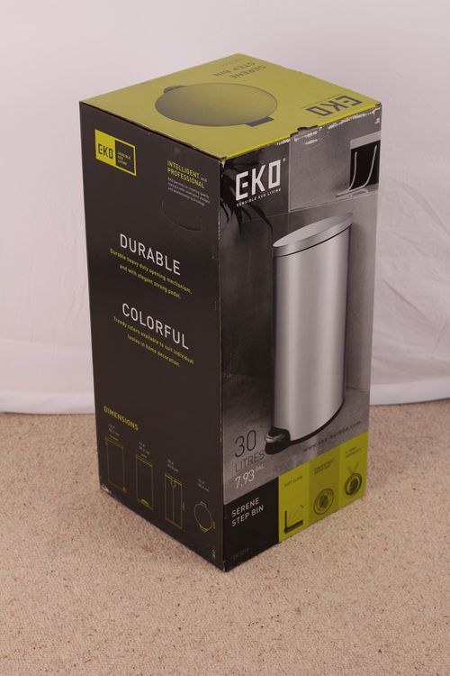 EKO Abfalleimer Treteimer Edelstahl neu und Originalverpackt (Neu (gemäss Beschreibung)) in ...
