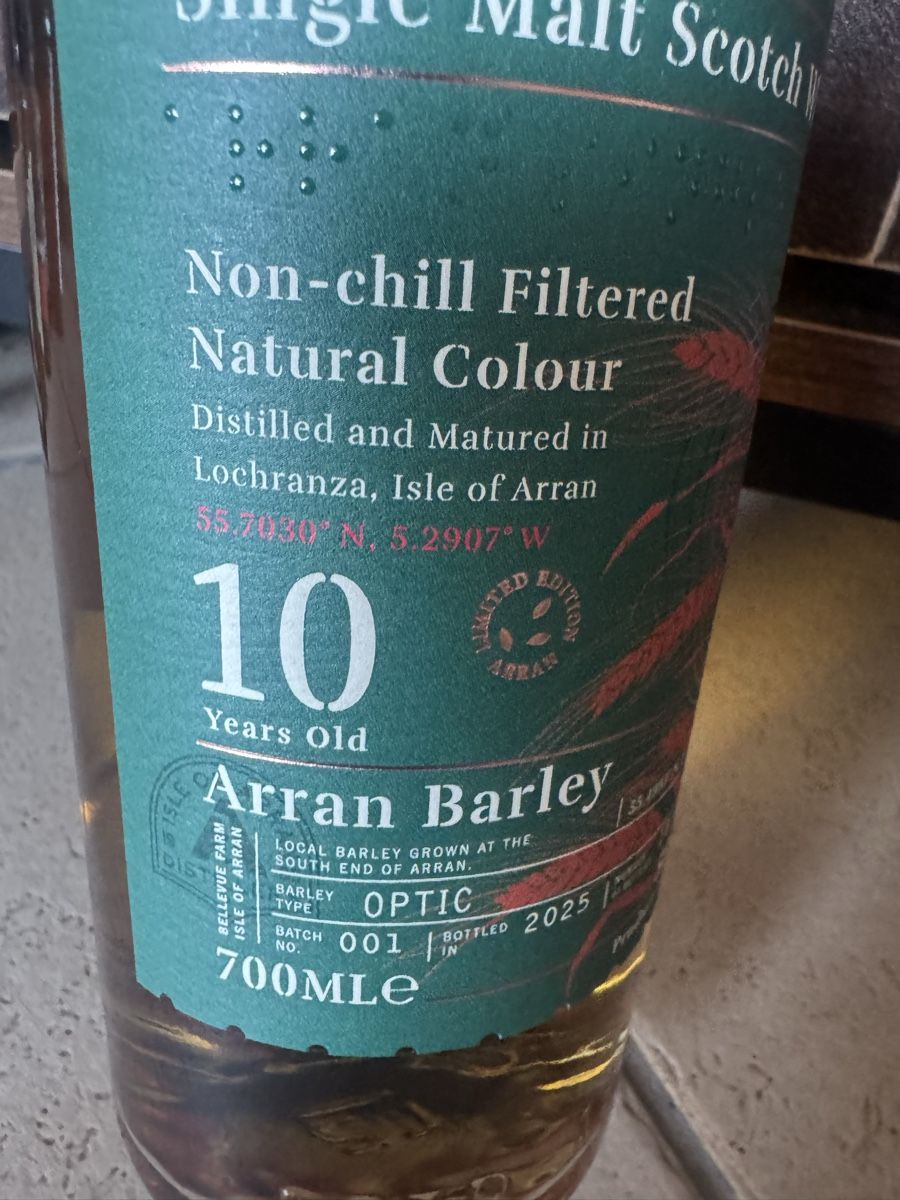 Arran Barley 10 Jahre - Optic, Single Malt Whisky, Rarität! (Gebraucht ...