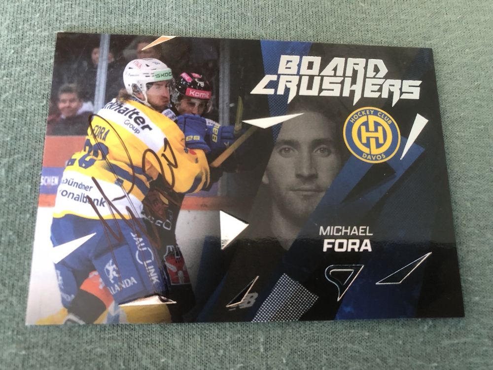 Michael Fora HCD Ambri Lausanne Hockey Card signiert (Gebraucht) in ...