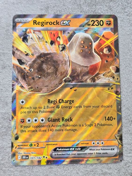 Ab 1.- CHF 🇬🇧 Pokemon Destined Rivals 》 Regirock ex (Gebraucht) in Niederbipp für CHF 1 – mit ...