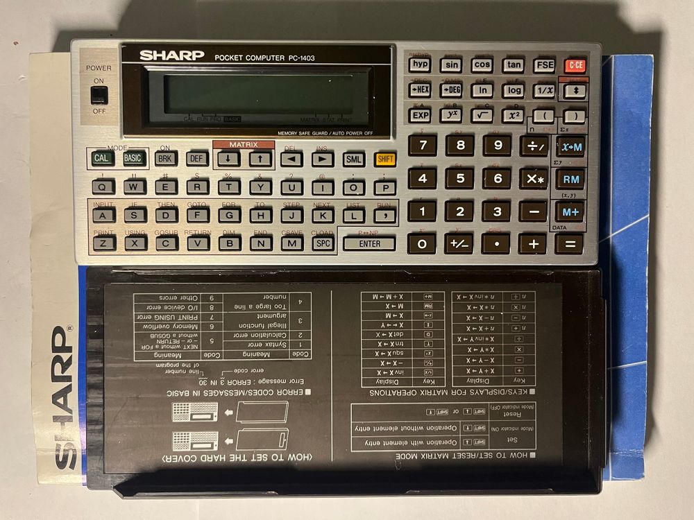Sharp PC-1403 (Gebraucht) in Hubersdorf für CHF 50 – mit Lieferung auf Ricardo kaufen