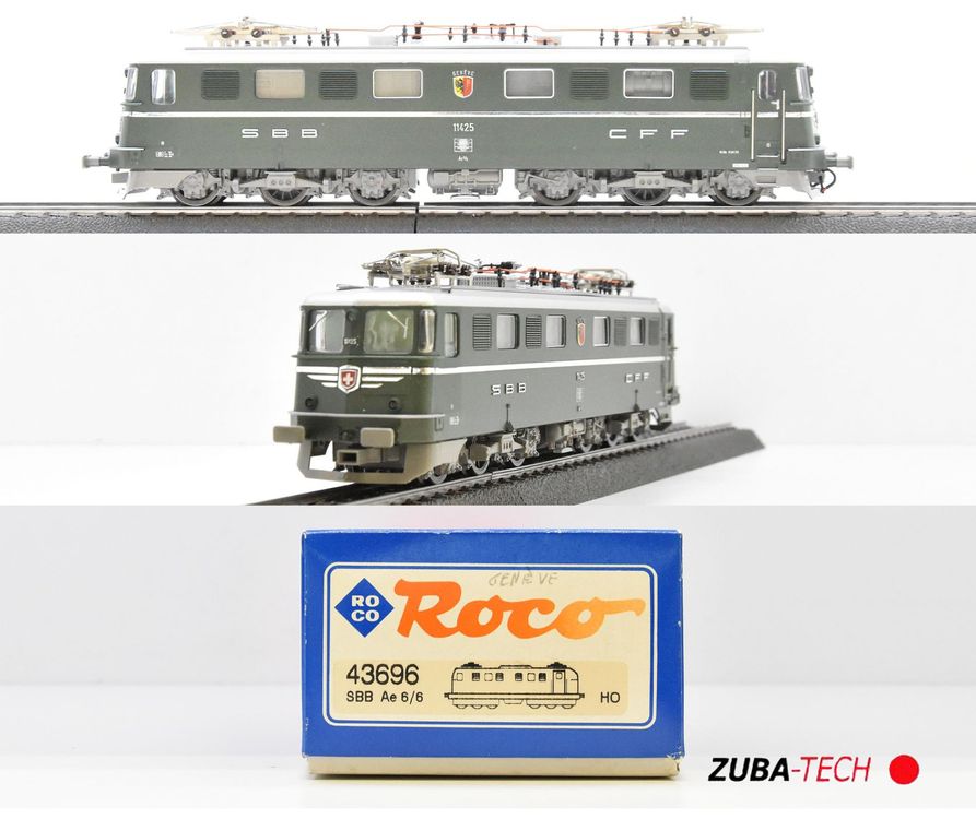 Roco 43696 E-Lok Ae 6/6 Kantonslok SBB Analog GS mit OVP (Gebraucht) in ...
