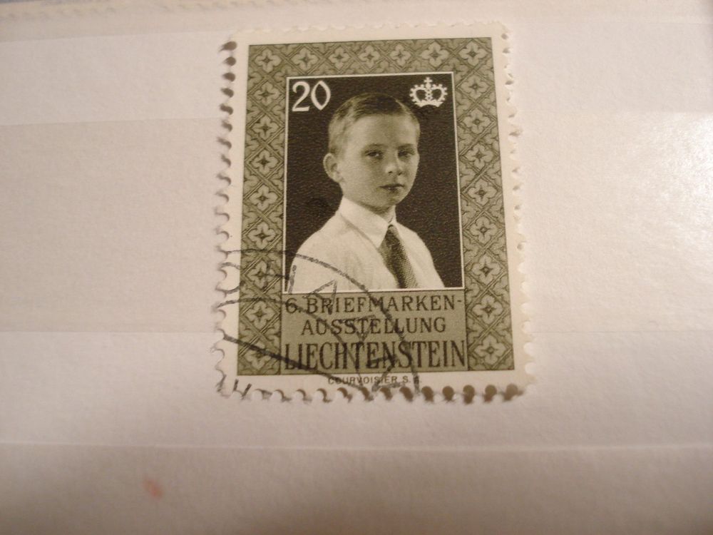Briefmarke Liechtenstein Ausstellung 1960, o (Gebraucht) in Niederwil AG für CHF 1 – mit ...
