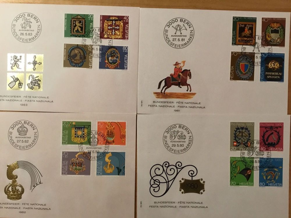 FDC Pro Patria 1981 - 1983 Schilder (Gebraucht) in Zuckenriet für CHF 1 – mit Lieferung auf ...