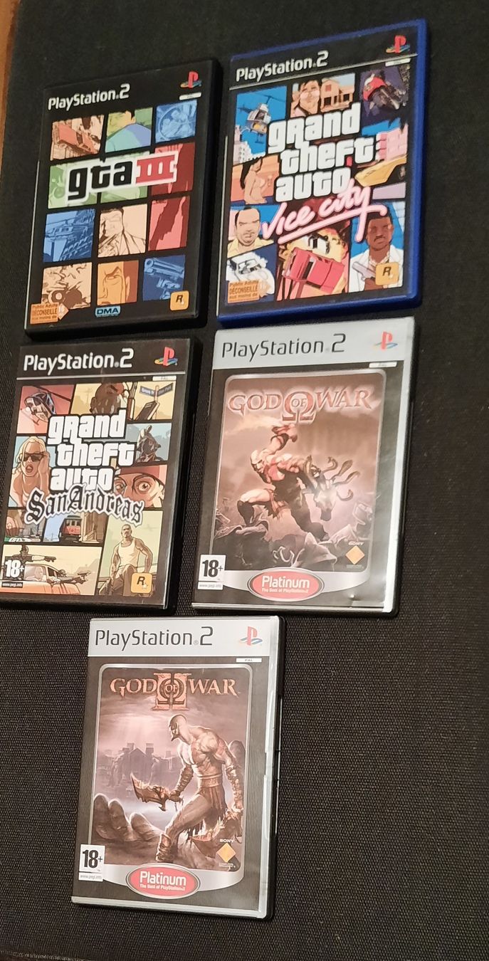 lot jeux GTA et god of war Playstation 2 (D'occasion) à Conthey pour ...