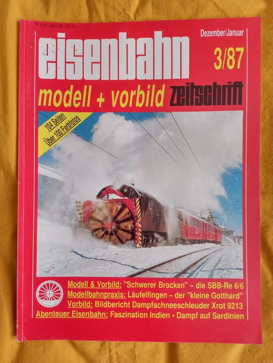 eisenbahn - modell und vorbild 3/87 - ( Magazin ) (Gebraucht) in Oftringen für CHF 1 – mit ...