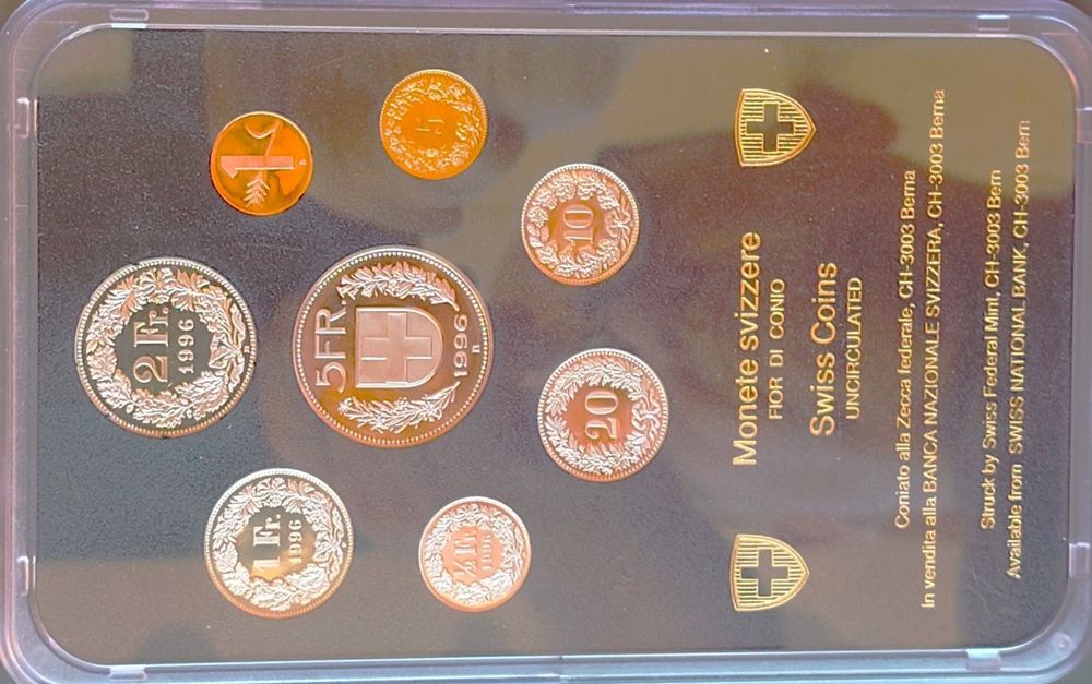Münzsatz Schweiz 1996 stgl (Neu (gemäss Beschreibung)) in Arch für CHF 18 – mit Lieferung auf ...