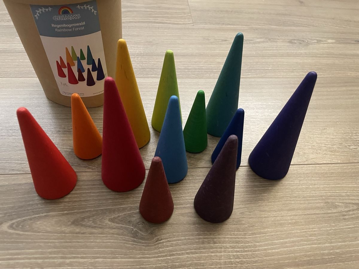 Grimm's Rainbow Forest jeu de construction en bois🌈🌲🎨 (Neu (gemäss ...