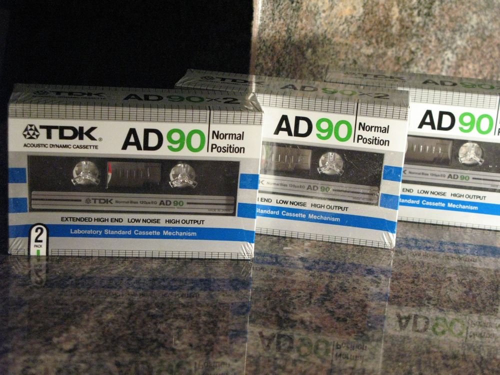 6 TDK AD 90 3 x 2, Duopack Normal Position (Neu und originalverpackt ...