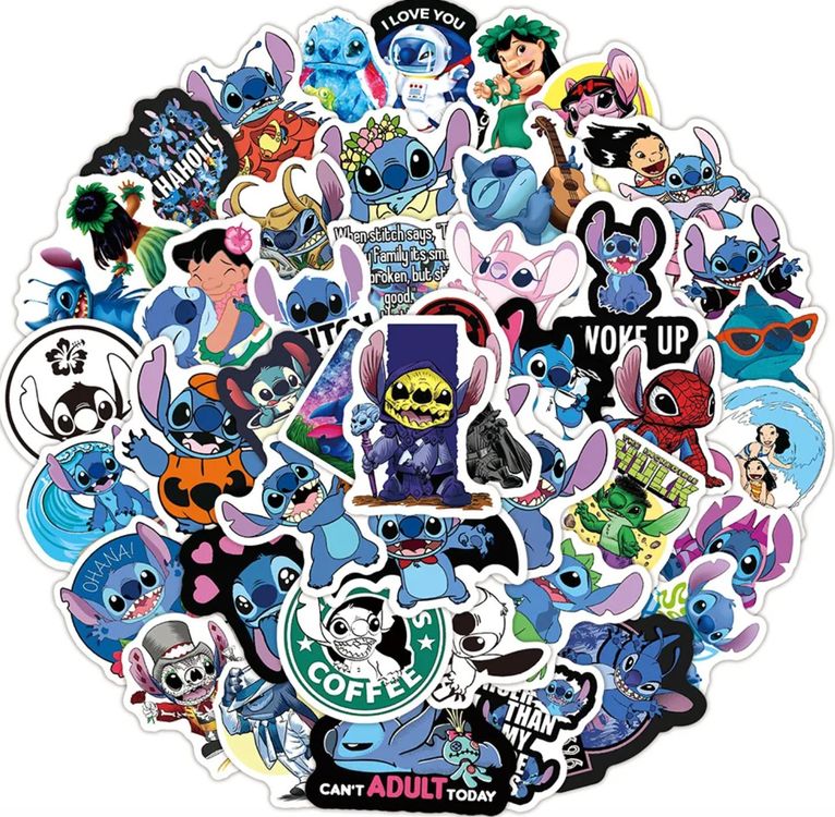 50 Stk. Sticker/Aufkleber - Lilo & Stitch Graffiti | Kaufen auf Ricardo