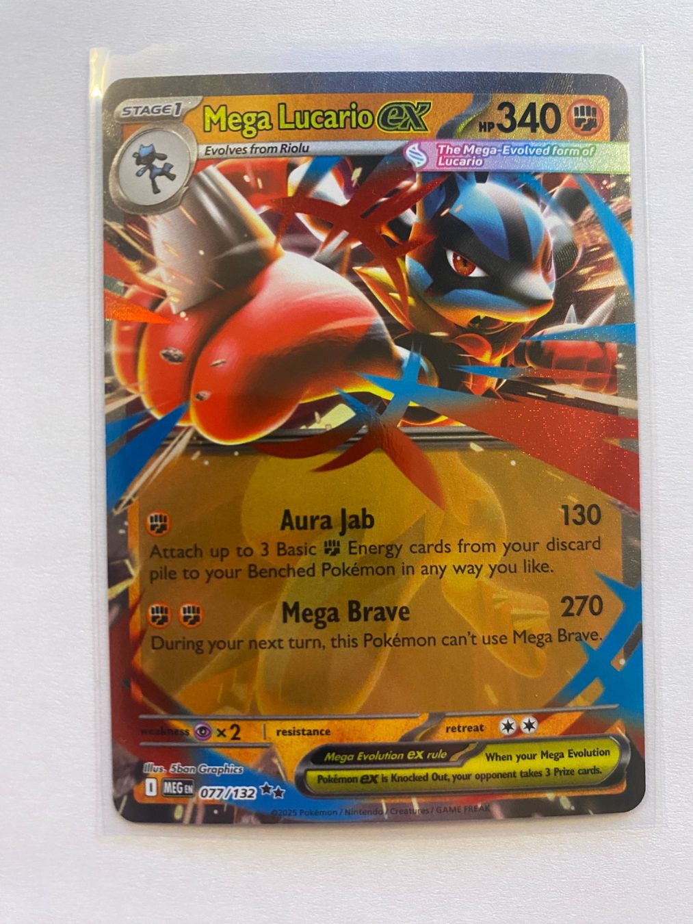 Pokemon Mega Lucario EX 077/132 Mega Evolution EN (Neu (gemäss ...