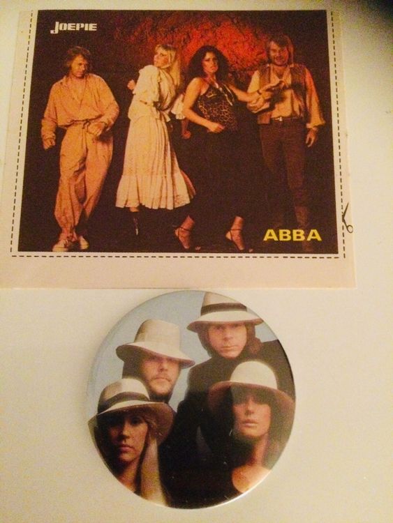 ABBA Button Pin und Sticker Kleber (Gebraucht) in Wettingen für CHF 24 ...