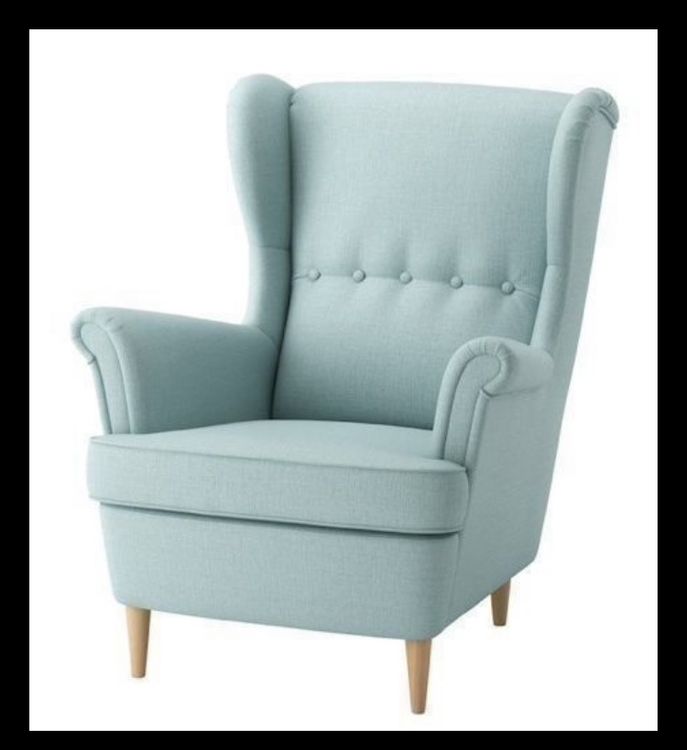 Ikea Sessel Strandmon Turkis