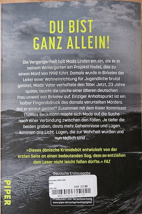 Karen Inge Nielsen - Niemand rettet dich - Band 3 (Gebraucht) in Hinwil ...