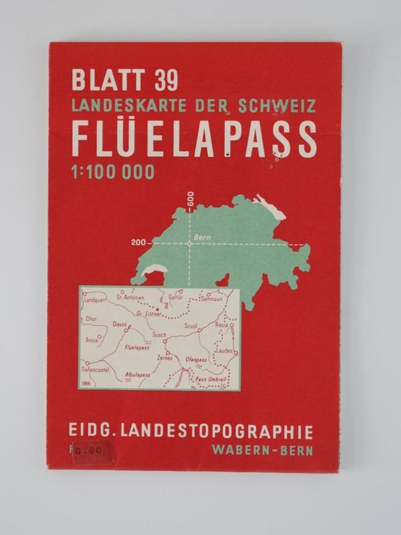 Landeskarte der Schweiz Flüelapass | Kaufen auf Ricardo