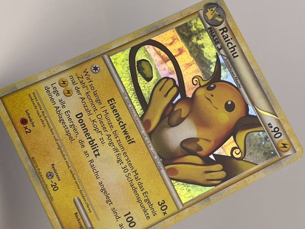 Raichu 10/123 Holo Pokémon HS Heart Gold & Soul Silver | Kaufen auf Ricardo