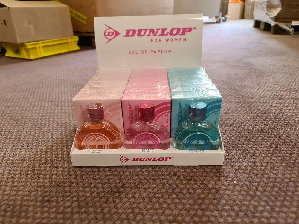 Dunlop Blister Eau de Parfüme mit 21 Flaschen ab 1.- | Kaufen auf Ricardo
