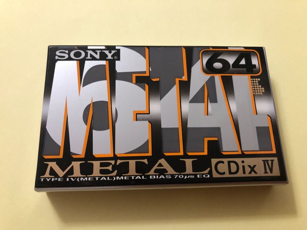 SONY CDixIV 64 Metal Audio Kassette original und sehr selten (Neu und originalverpackt) in ...