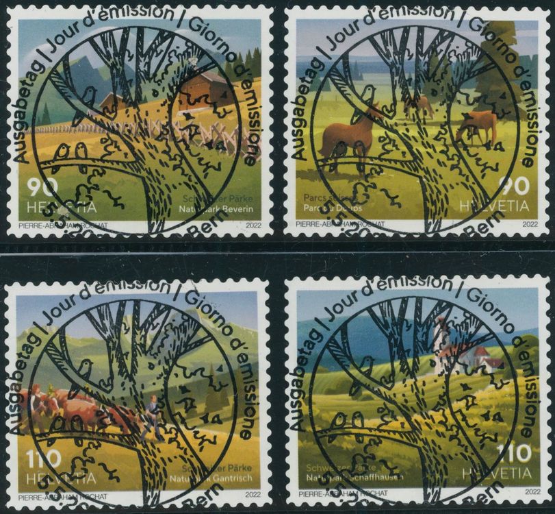 2022 - Pärke - Ersttag Voll Stempel ET (Gebraucht) in Schindellegi für CHF 8.2 – mit Lieferung ...