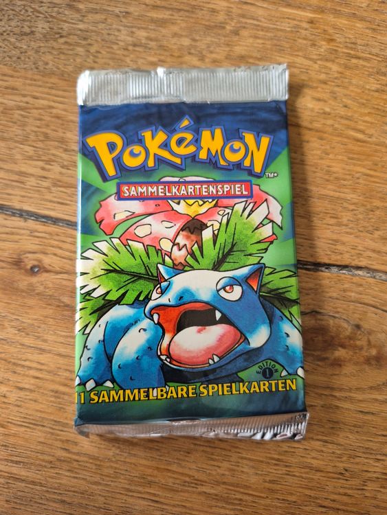 Pokemon base 1.edition heavy Booster Bisaflor Art Deutsch (Neu und ...