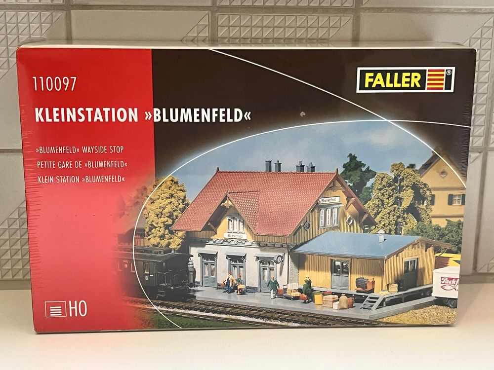 Faller 110097 Kleinbahnhof Blumenfeld, HO, Neu !! (Neu und ...