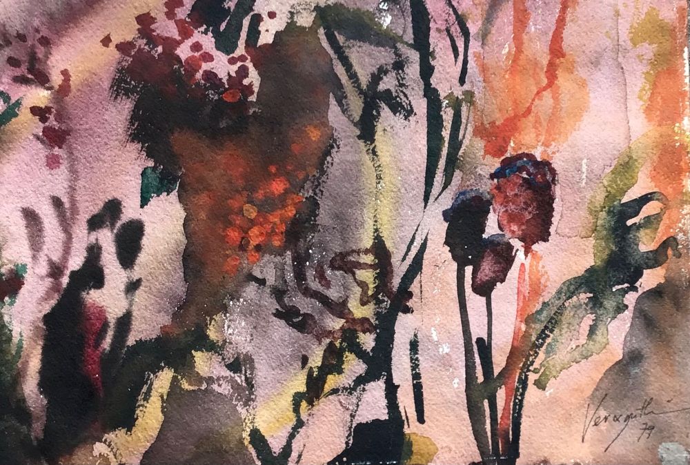 Gérold VERAGUTH (1914-1997) Stilleben Aquarell (Gebraucht) in Root für ...