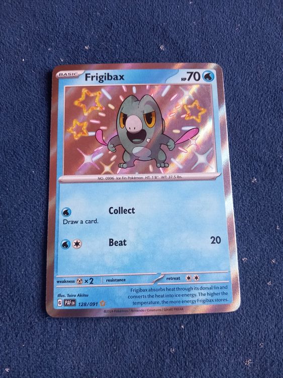 Shiny Frigibax Illustration Rare (EN) Paldean Fates - PAF128 (Neu ...