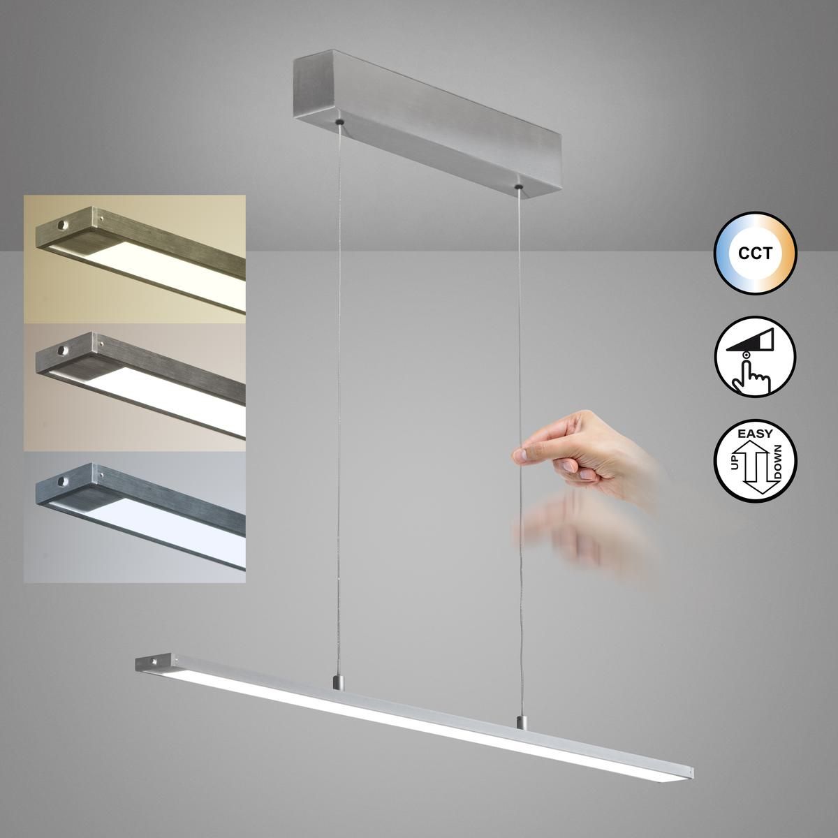 LED Pendelleuchte, CCT, 90 cm x 6 cm (Neu (gemäss Beschreibung)) in ...