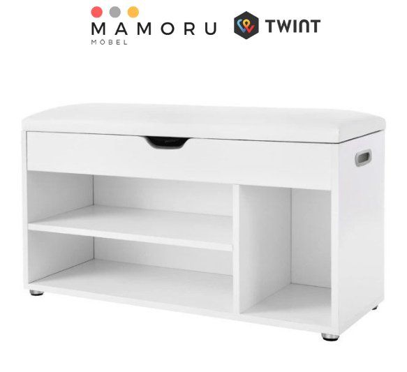 Gepolsterte Schuhbank 3 Fächer Weiss (Neu und originalverpackt) in Lachen SZ für CHF 139 – mit ...