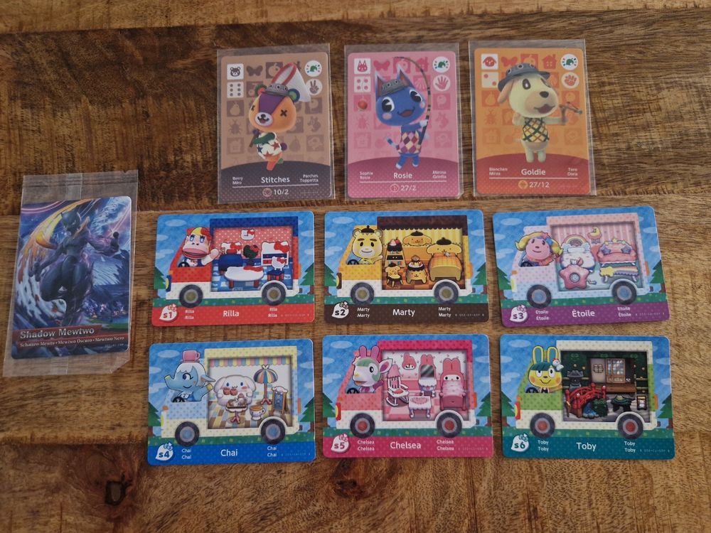 Amiibo Karten Animal Crossing Sanrio/Festival & Shadow Mewtu (Gebraucht) in Wettingen für CHF 15 ...