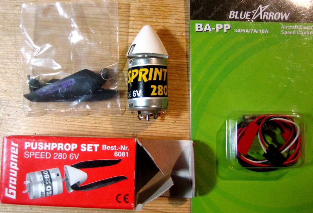 Graupner Mini moteur Pusher set Speed 280/6V avec régulateur | Kaufen ...