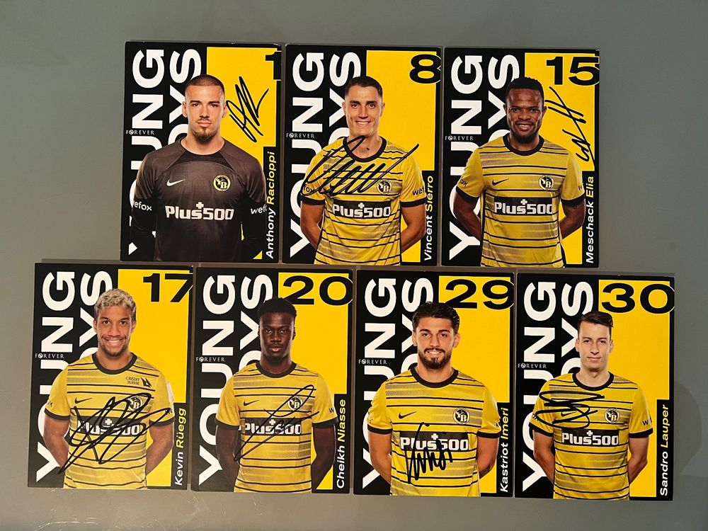 BSC YOUNG BOYS YB AUTOGRAMMKARTEN 2022/23 SIERRO ELIA LAUPER (Neu (gemäss Beschreibung)) in ...