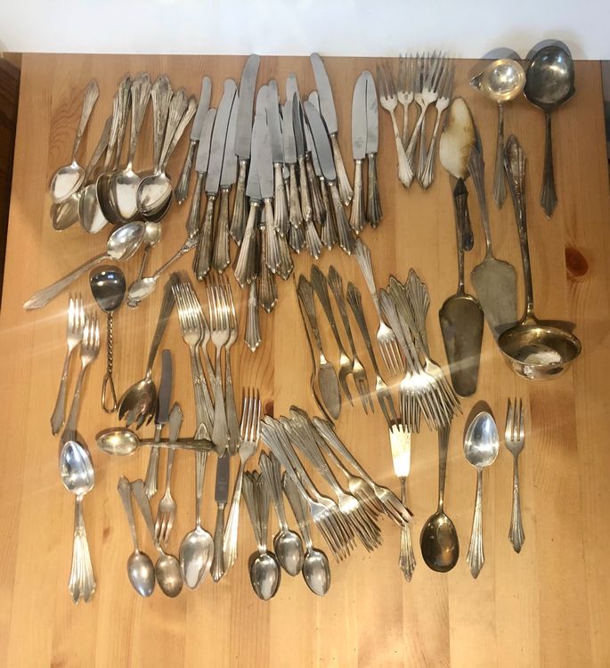 Silberbesteck 96 teile (Gebraucht) in allschwil für CHF 80 – mit Lieferung auf Ricardo kaufen