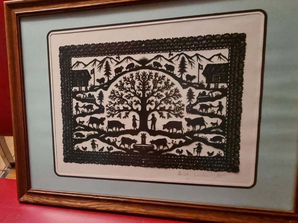 Sehr schöner Scherenschnitt von Heidi Widmer. | Kaufen auf Ricardo