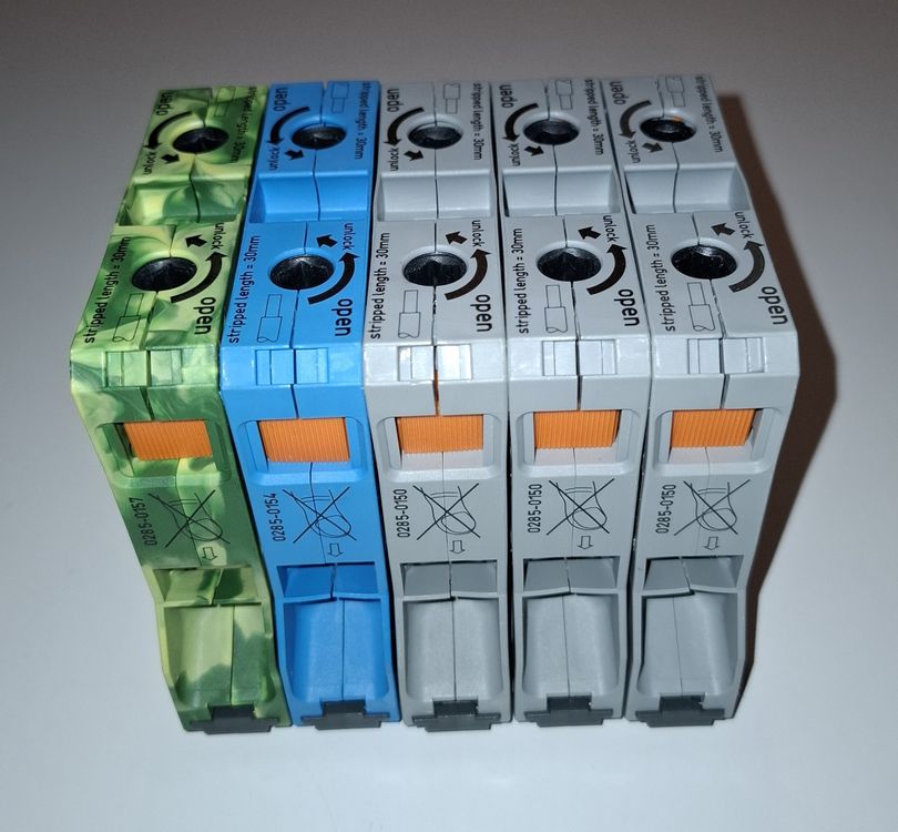 WAGO 285 Reihenklemme Käfigzugfederklemme 5 Pole 10 - 50 mm2 | Acheter ...